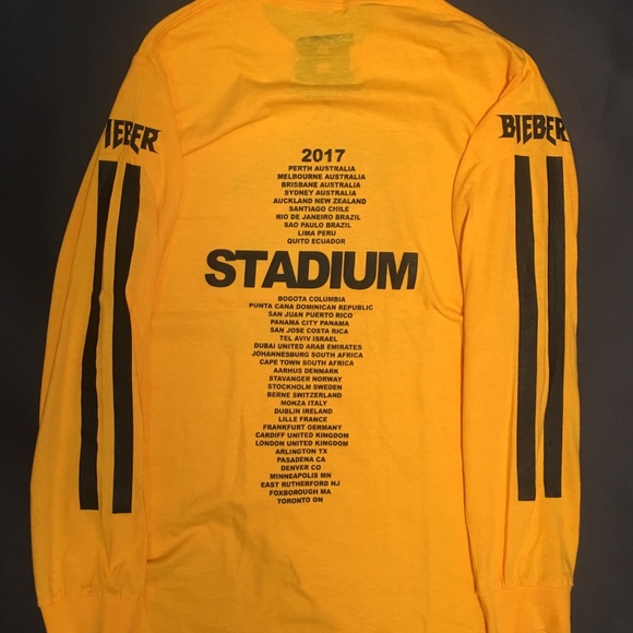 Shirts | Justin Bieber Stadium Tour Shirt | Poshmark